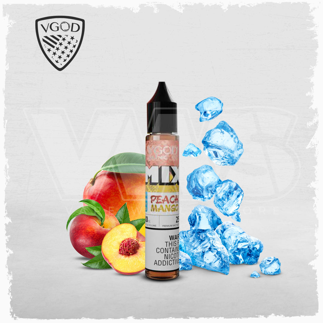 VGOD - Iced Peach Mango Salt Nic – Vape World Store VGOD - Iced Peach Mango Salt Nic – Vape World Store
